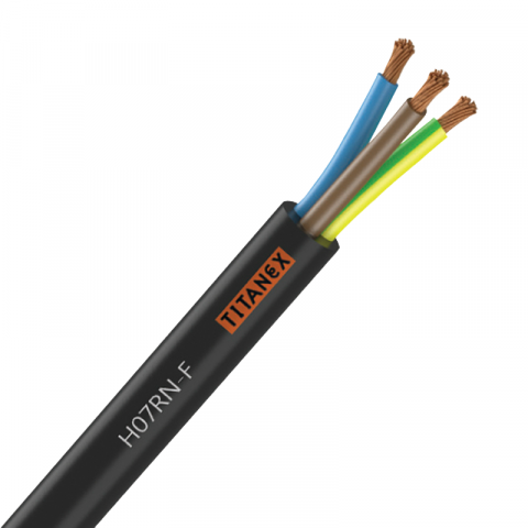 TITANEX HO7-RNF 3-Core 2.5mm 16A TRS Cable 100m Drum | Stage Depot