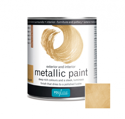 Polyvine Metallic Pale Gold Paint | Stage Depot