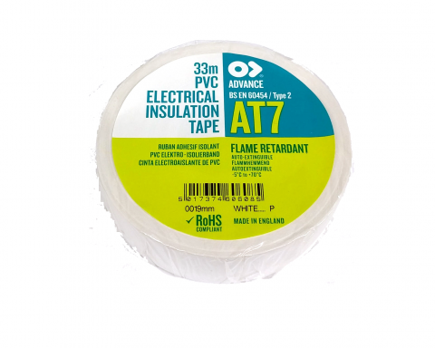 Advance 19mm PVC Tape - White | Stage Depot