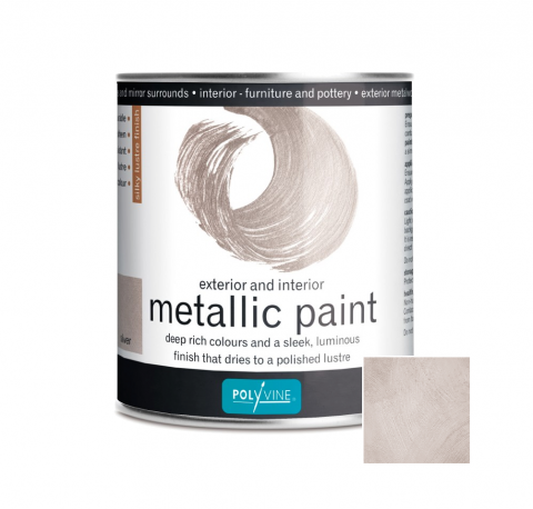 Polyvine Metallic Silver Paint | Stage Depot